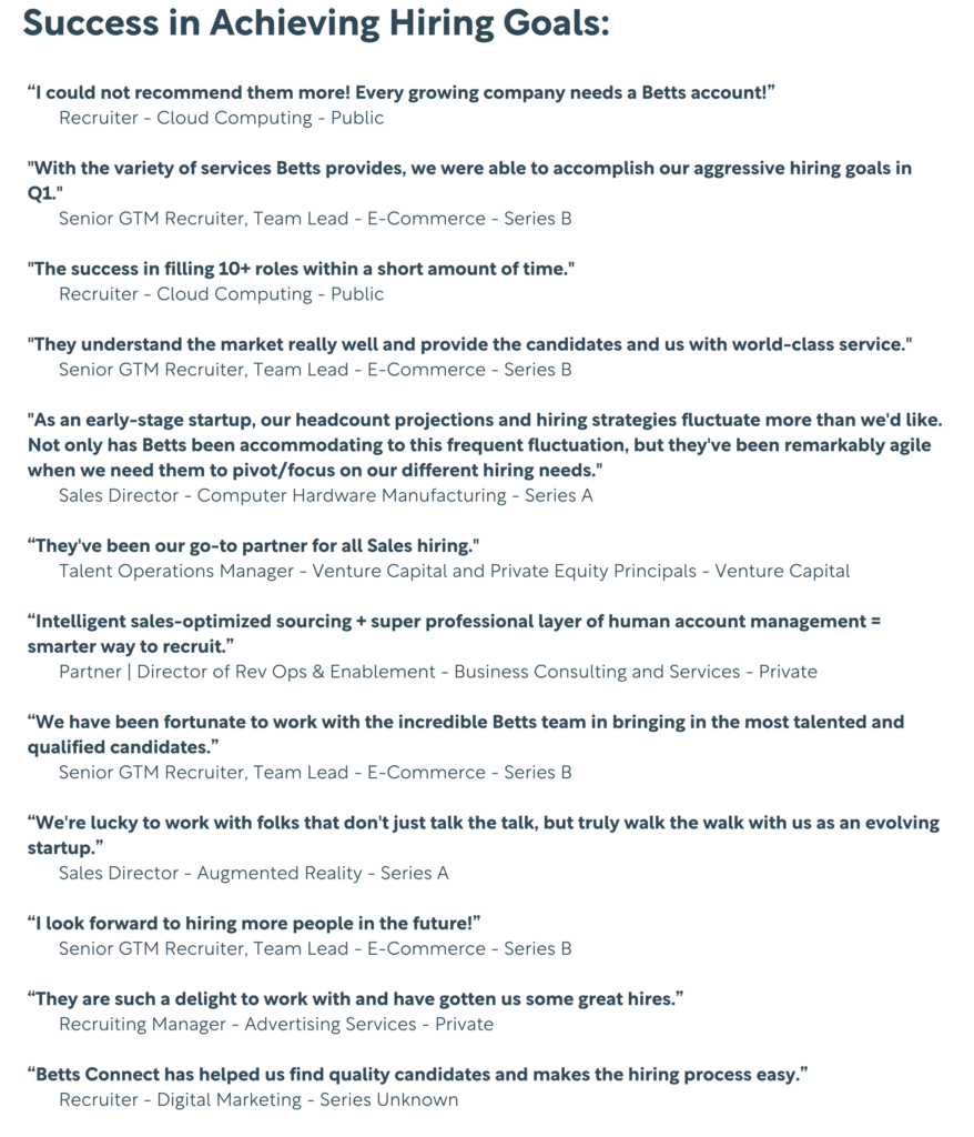 Unveiling Excellence: Betts Recruiting's Exceptional NPS Reviews ...